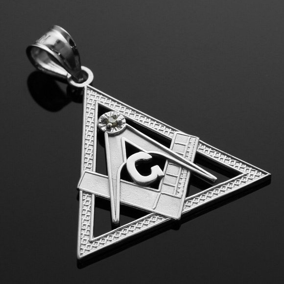 Element Shine | Jewelry | Fine Silver Freemason Triangle Masonic ...